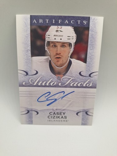 2014-15 UD Artifacts Autofacts Casey Cizikas Auto - #A-CC | eBay