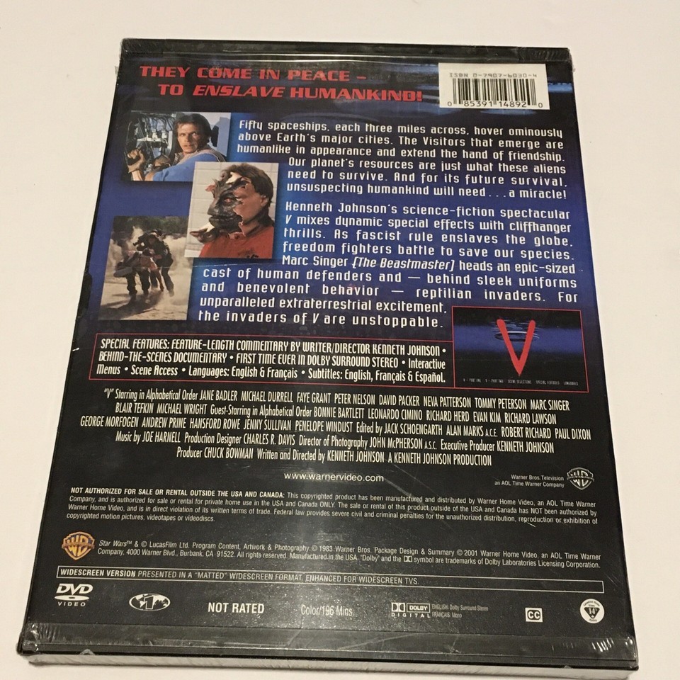 V: The Original Miniseries (1983) DVD NEW Marc Singer Sci-Fi Sealed ...