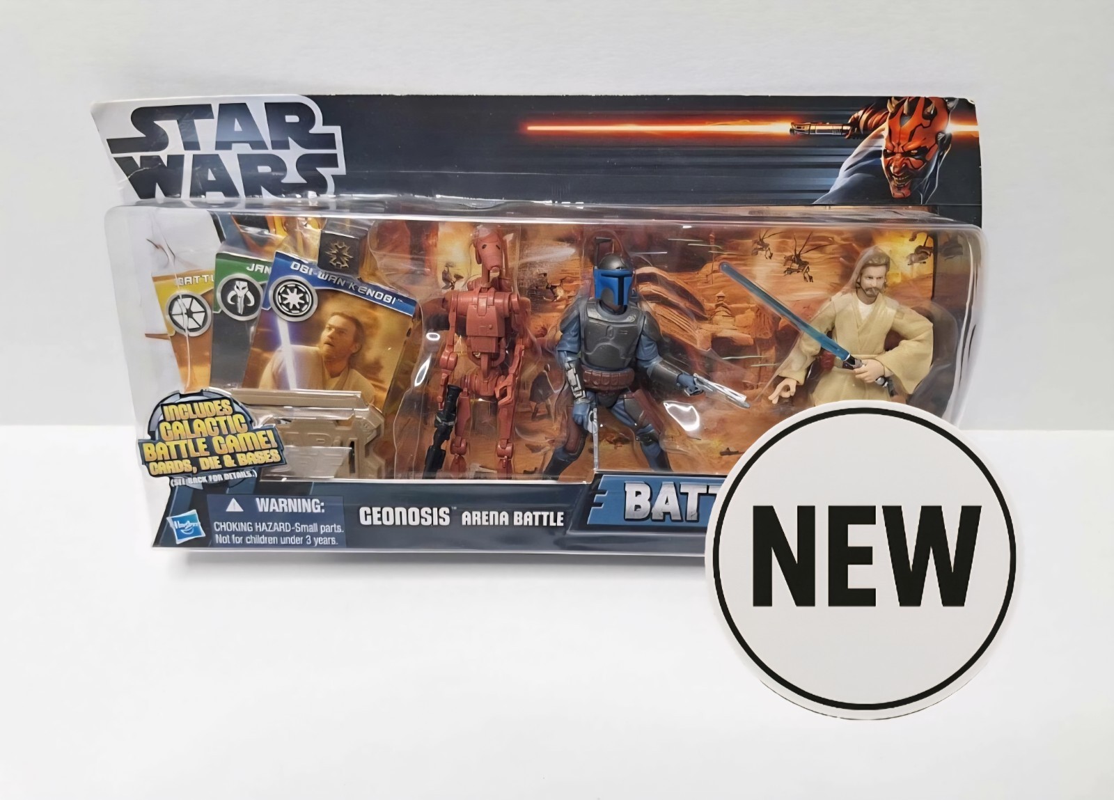 Star Wars Battle Packs Geonosis Arena Battle Jango Fett Obi-Wan Kenobi ...