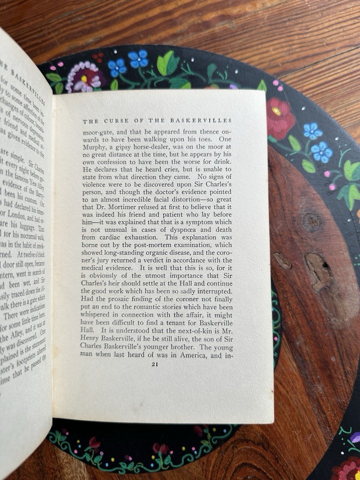 The Hound Of The Baskervilles 1903 US Edition 4th Print Arthur Conan ...