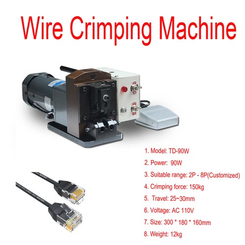 Semiautomatic Rj45 Wire Crimping Machine,RJ45 RJ11 RJ12 Cable Crimper ...