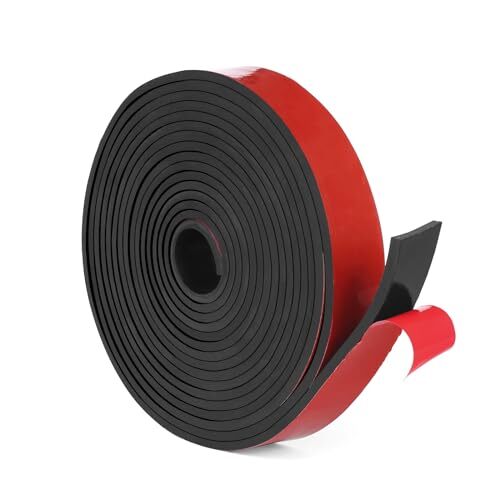 2 Inch Wide 120 Inch Long Self Stick Neoprene Rubber Strip Roll for ...