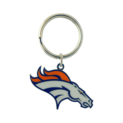 Denver Broncos - NFL Football Licensed Metal Diecut LARGE Logo Keychain ...