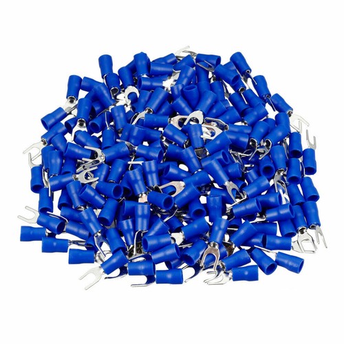 200PCS SV2-4S Insulated Fork Spade Wire Connector Electrical Crimp ...