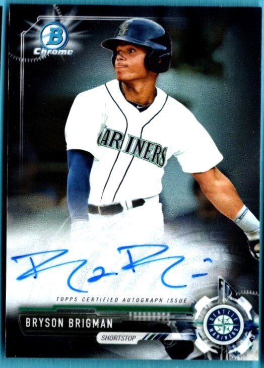 2017 Bowman Chrome Autograph Auto Bryson Brigman Card # CPA-BB | eBay