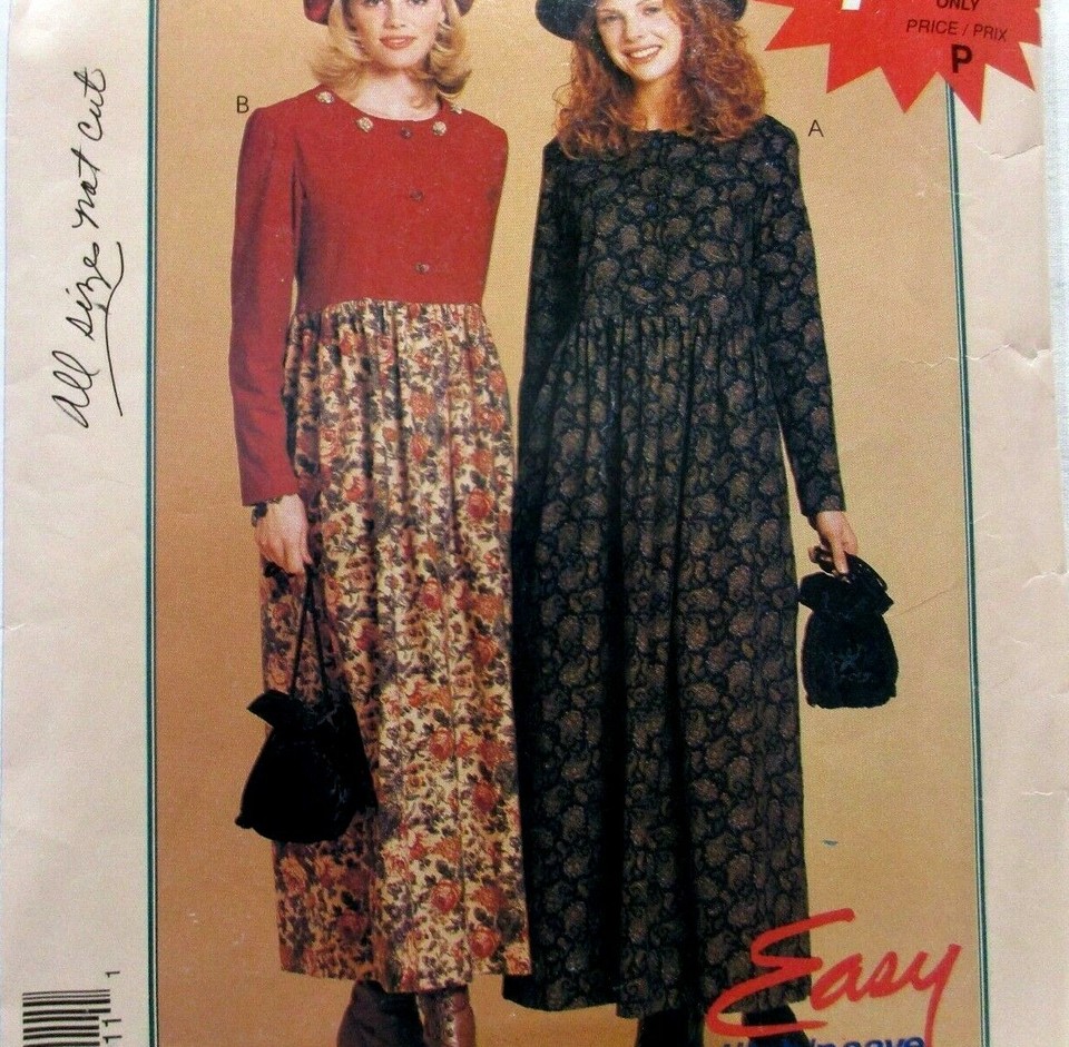 McCalls Sewing Pattern P341 Sizes 8 - 14 Misses' Dress 2 Styles Uncut ...