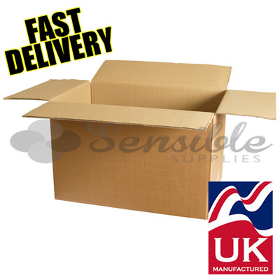 30 x LARGE SINGLE WALL REMOVAL STORAGE MOVING POSTAL CARTONS 22x14x14 ...
