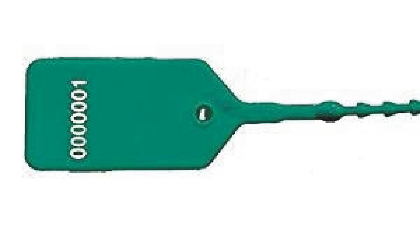 Green security tags numbered sequential pull ties luggage anti-tamper ...