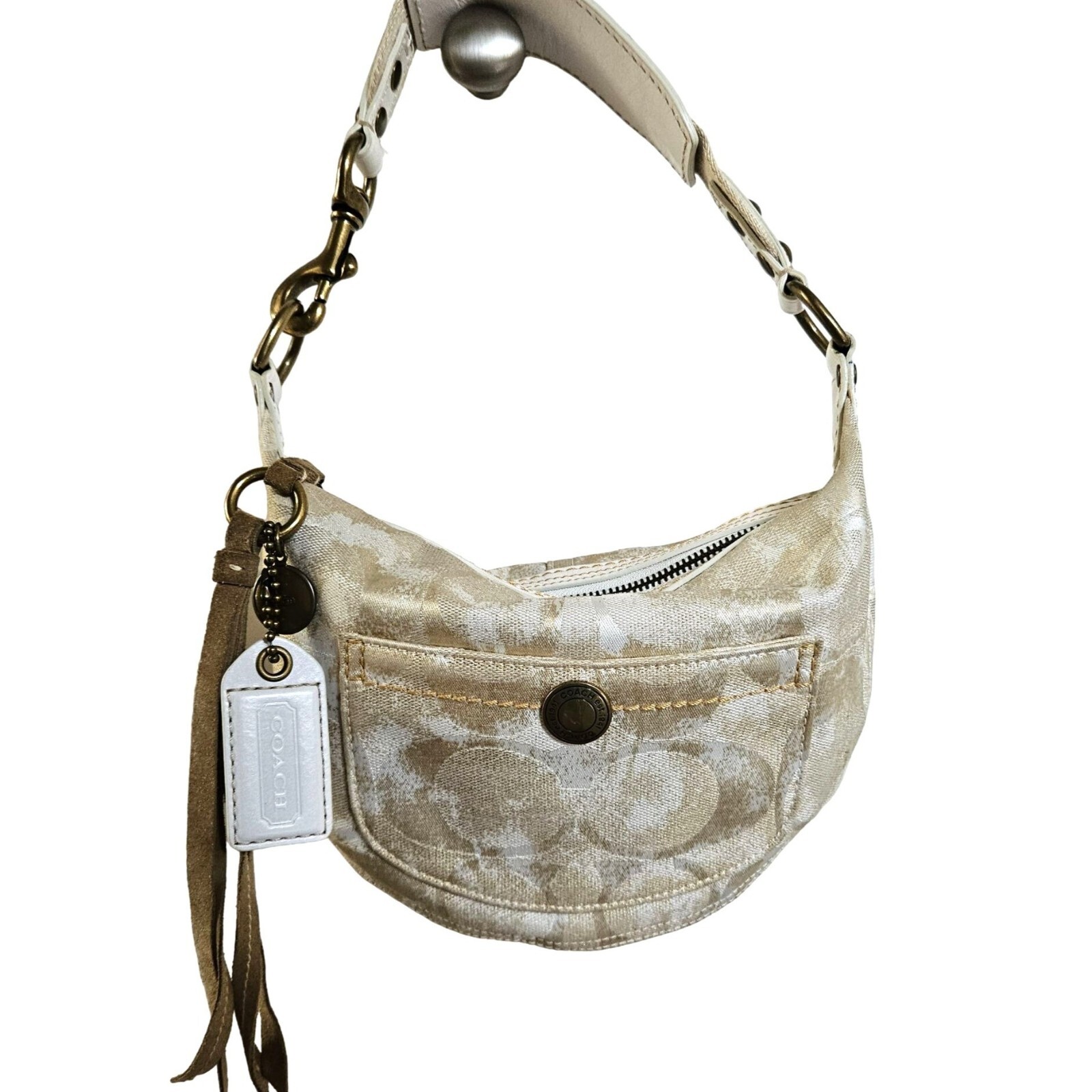 Coach Womens Purse Mini Hobo Signature Collection Gol… - Gem