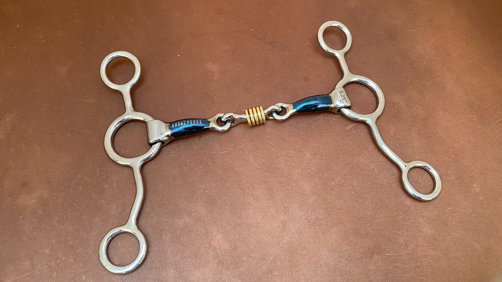 ARSAL FORGE Western Junior Cowhorse Blue Sweet Iron Brass Rollers Horse ...