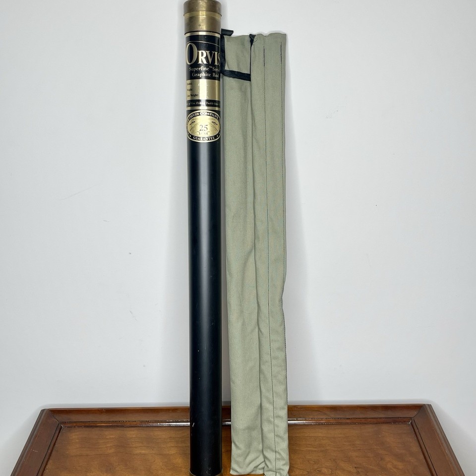 Vintage RARE Orvis Superfine Graphite Fly Fishing Rod 3-1/2 Western #6 ...