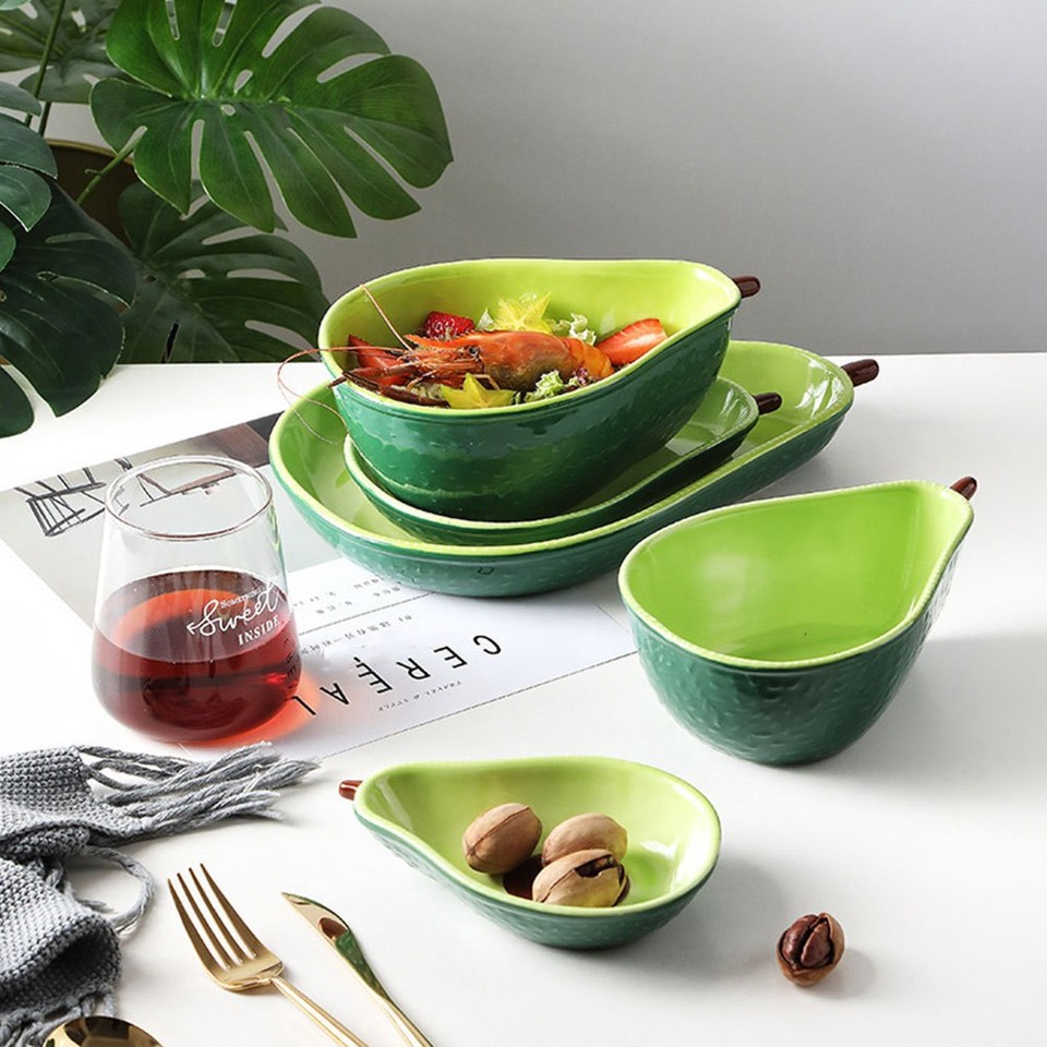 2 Pcs Fruit Snack Organizer Food Storage Containers Tray Ceramic | eBay ...