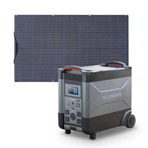 ALLPOWERS 4000W Portable 3456Wh Generator Station & Flexible Solar ...
