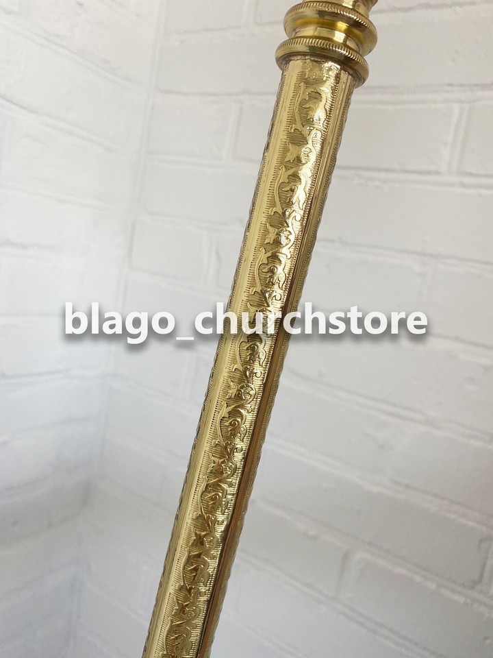 Stylish Orthodox Christian Brass Bishop's Abbot's Crosier Staff 59" | eBay