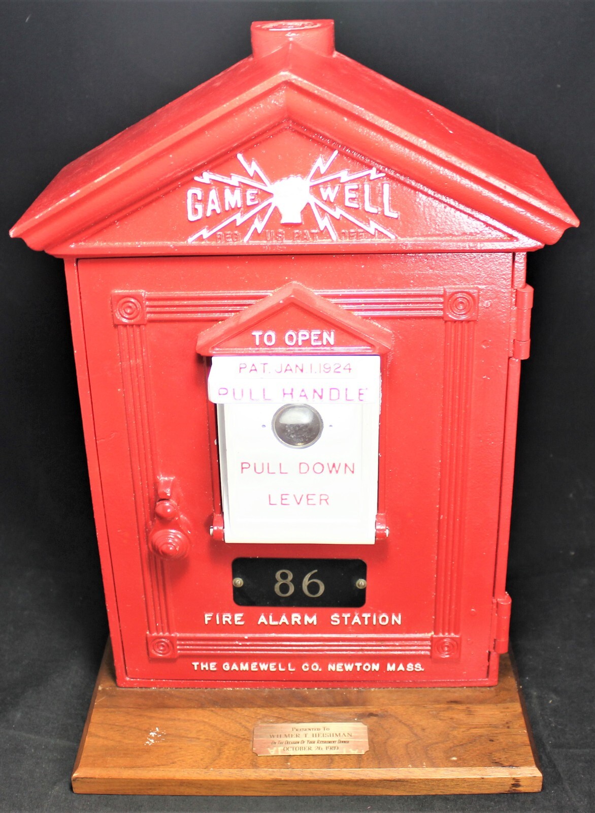 Gamewell Fire Alarm Call Station Box - Restored - Vintage - Empty - NO ...