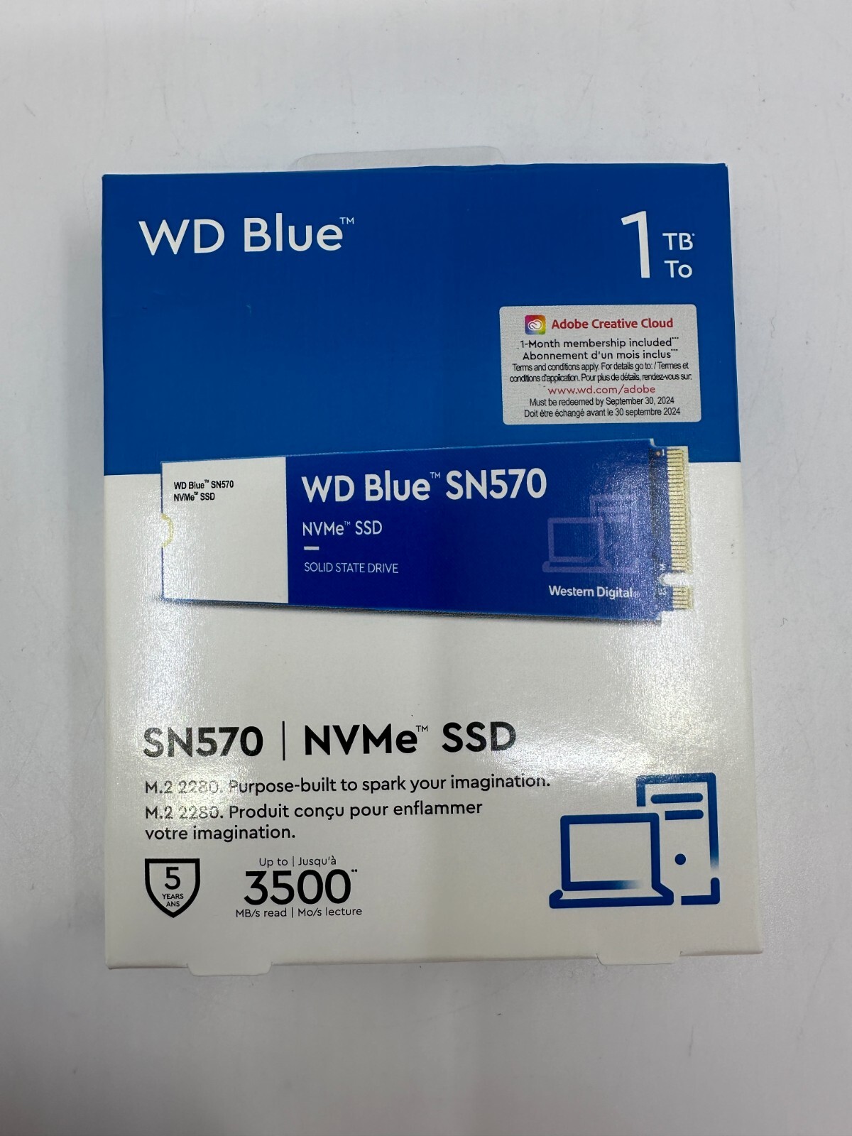Western Digital SN570 NVMe 1TB Solid State Drive - WDS100T3B0C for sale ...