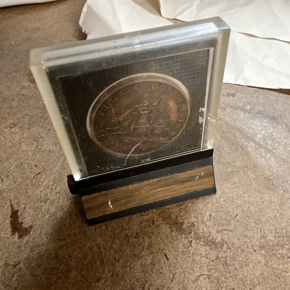 1797 US FRIGATE CONSTELLATION NAVY SHIP RELIC MEDAL BALTIMORE MD COIN ...