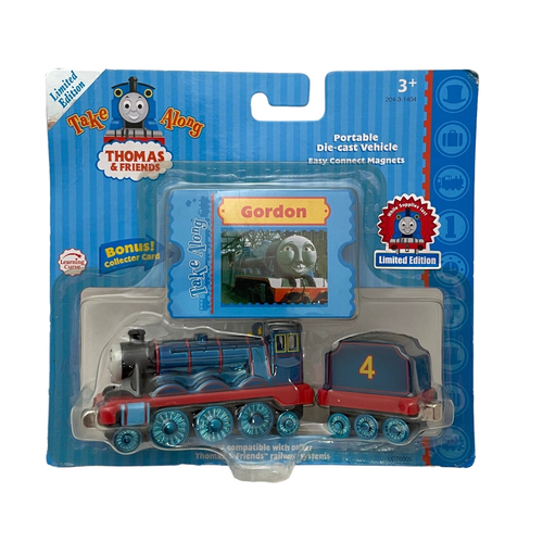 TAKE ALONG Thomas & Friends Gordon Die-cast Train Blue Metallic ...