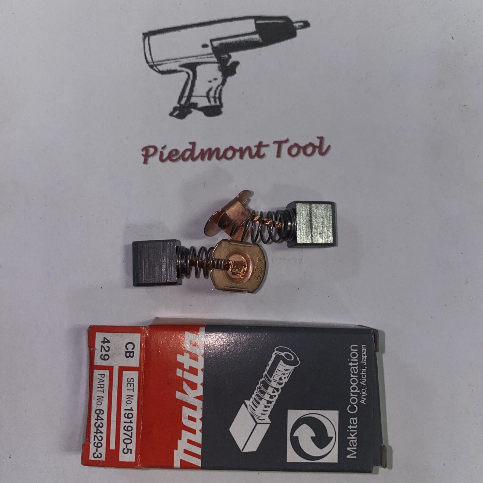 Makita 191970-5 Carbon Brush Set For Numerous Makita Tools, Part # CB ...