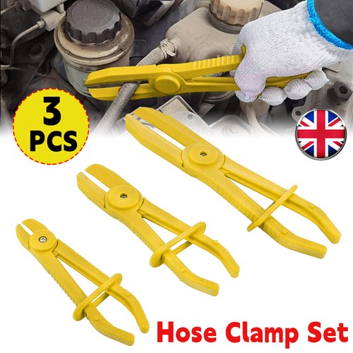 3Pcs Flexible Hose Clamp Kit Fuel Water Brake Line Pipe Pinch Off ...