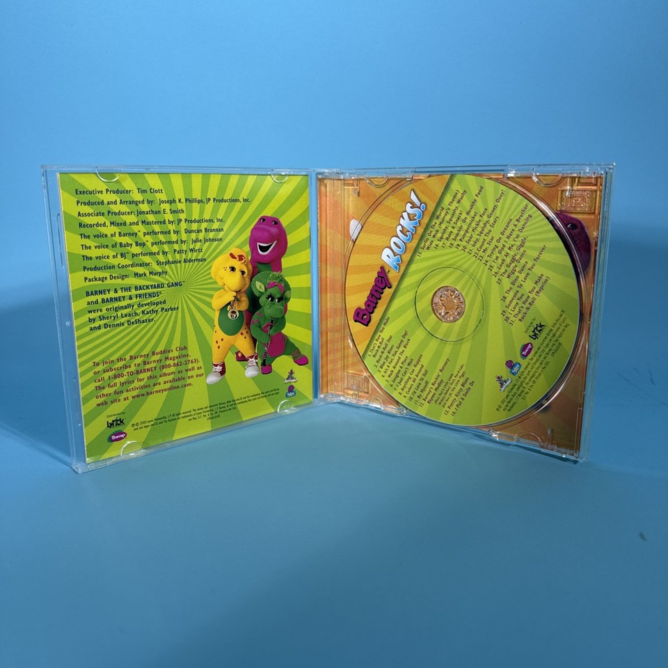 Barney Rocks! by Barney Children CD Sing Along August 2000 Hit ...