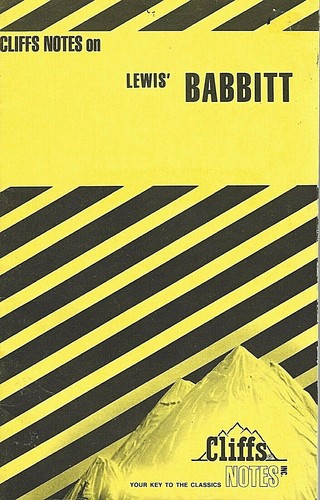 Cliffsnotes BABBITT Sinclair Lewis Cliffs notes Study Guide ...