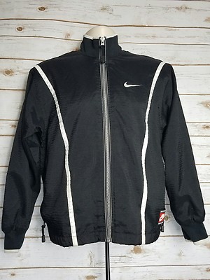 Women's NIKE Black Spring Jacket Size Small (4-6) Vintage | eBay
