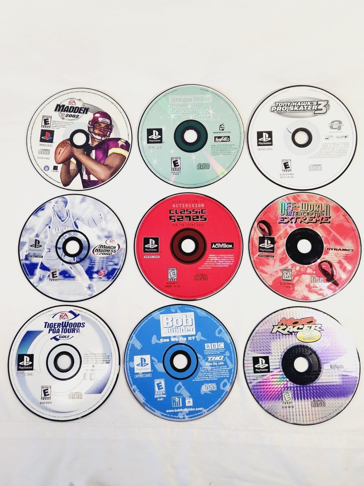 Sony PS1 Lot of 9 Video Game Bundle PlayStation 1-Action,Shooter,Sport ...