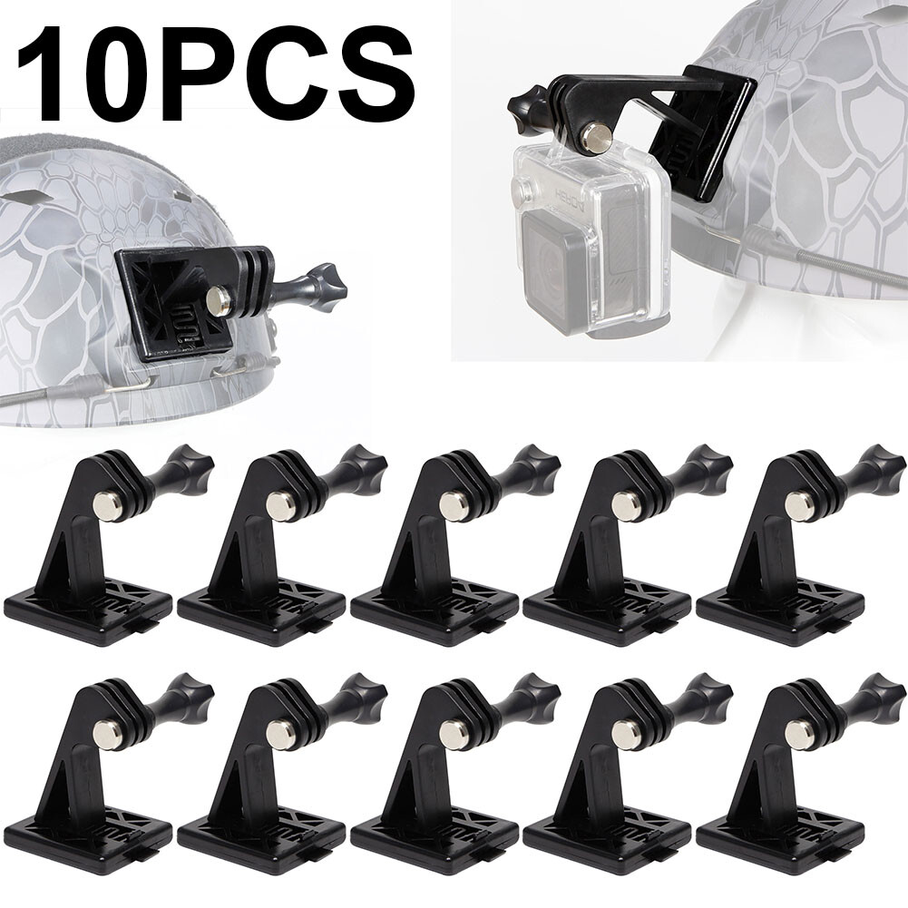 10Pcs Helmet Adapter Base Nylon Camera Holder Fixed Mount for Outdoor ...