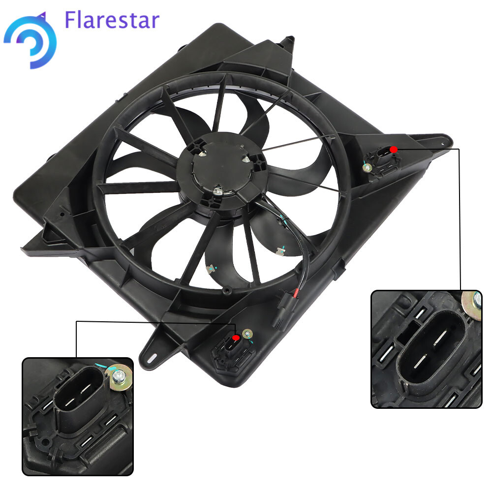 Radiator AC Condenser Cooling Fan Fit For Cadillac SRX 2011 2012-2016 3 ...