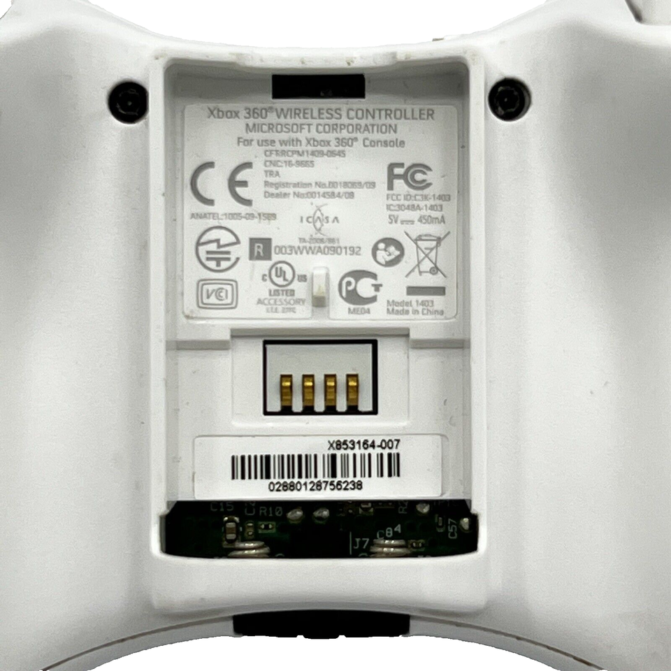 Genuine OEM Xbox 360 Wireless Controller White Authentic Untested GUC ...