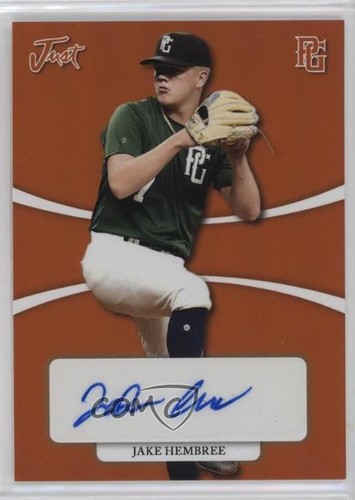 2022 Leaf Perfect Game National Showcase Orange /9 Jake Hembree #GA-JH1 ...