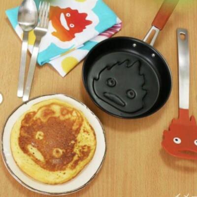 Howl's Moving Castle Calcifer Frying Pan & Spatula Φ17cm Studio Ghibli ...
