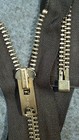 VTG.1970s "TALON" ZIPPER #10 SEPARATING Metal=26in BRASS/BROWN=1-5/8" X ...