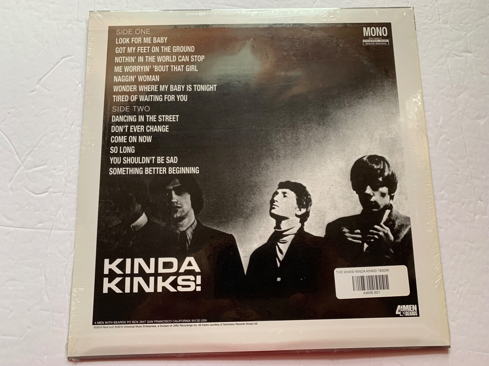 The Kinks - Kinda Kinks(180g gram Vinyl), 2010, 4Men with Beards / Mono ...