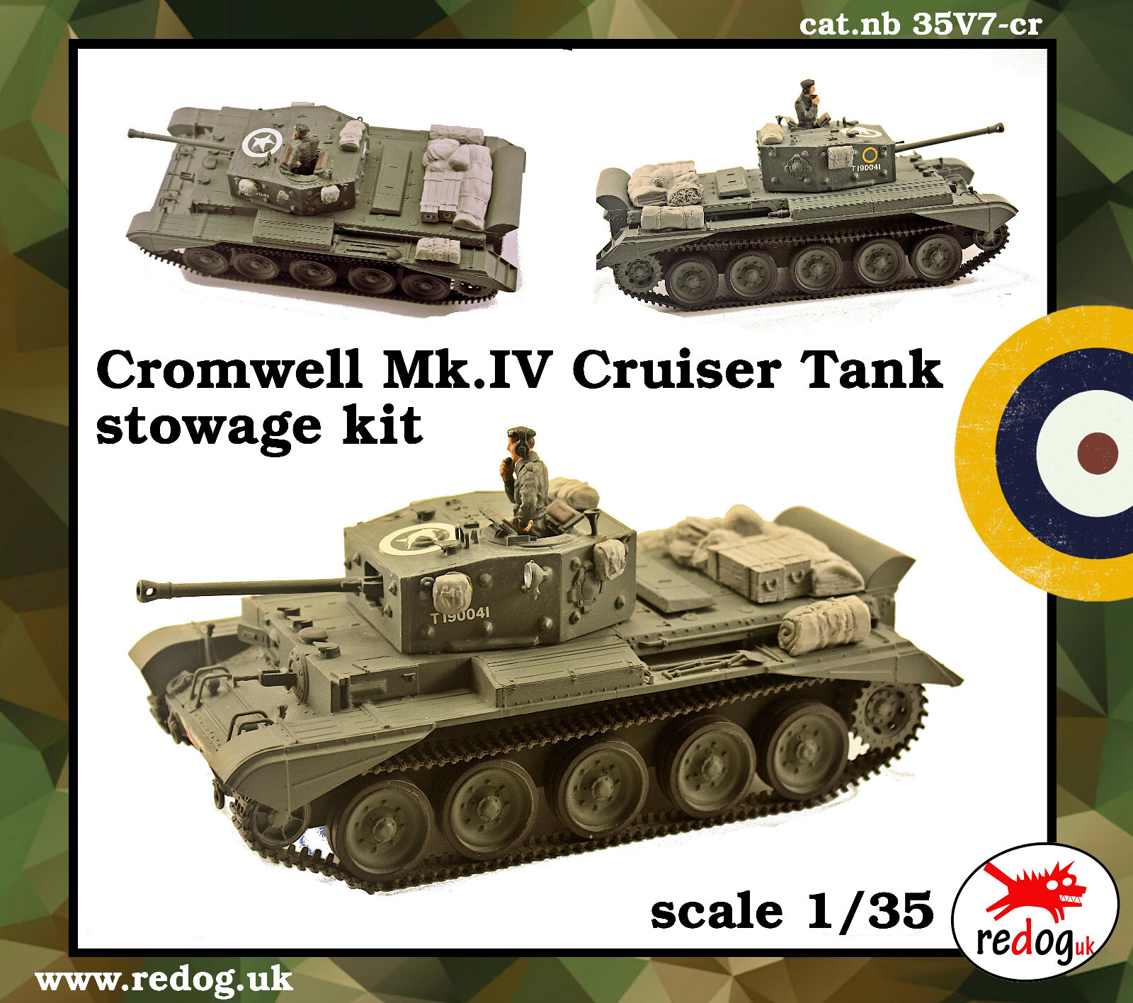 Redog 1/35 - Cromwell tank STOWAGE KIT - /35v7-CR | eBay