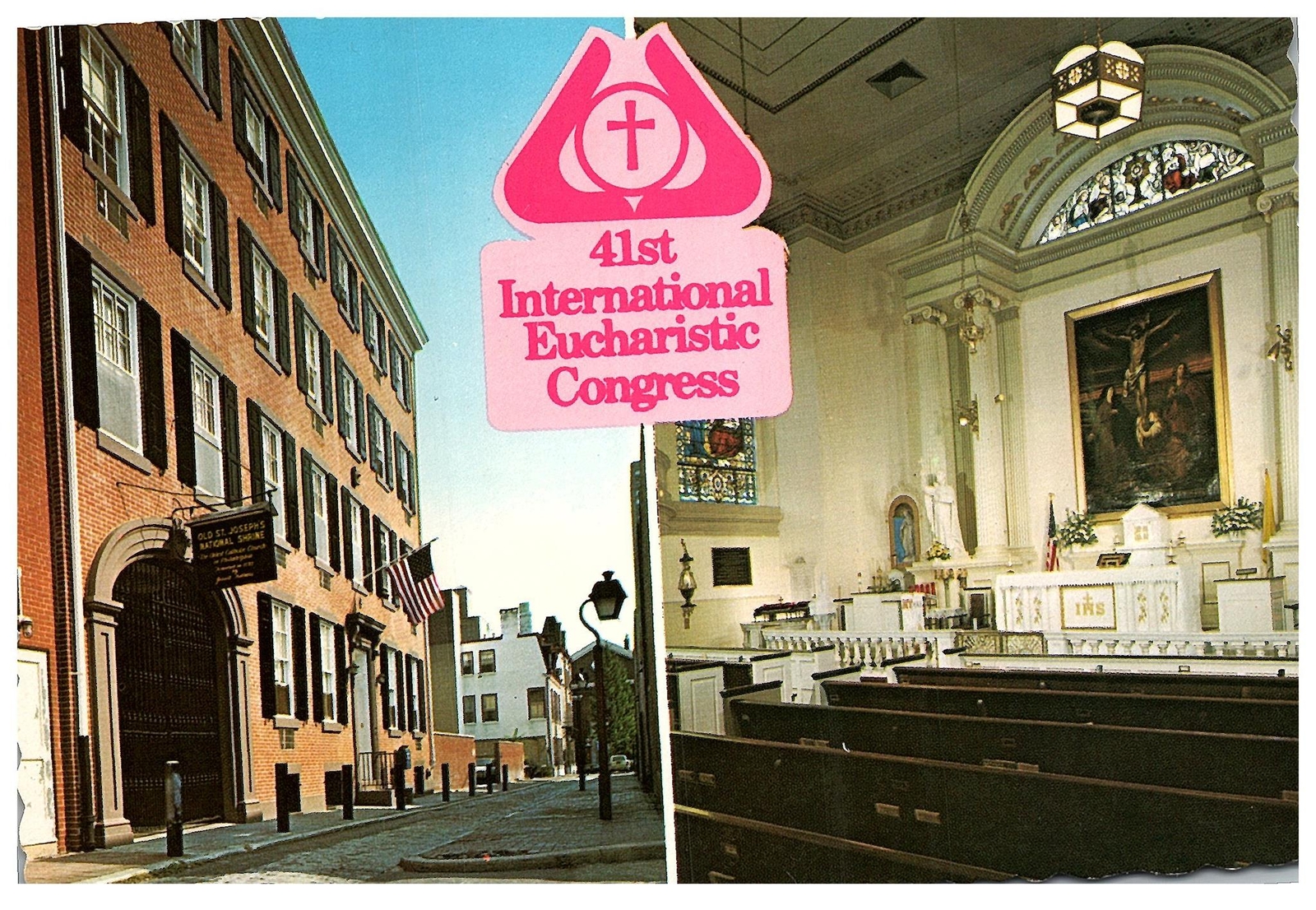 Postcard, 41st International Eucharistic Congress, Chrome Era, Unposted ...