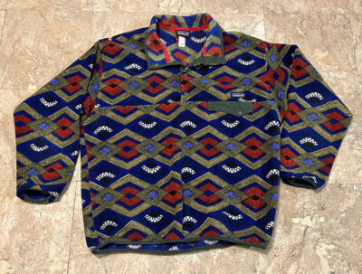 Patagonia Synchilla Aztec Snap Fleece Sz XL | eBay