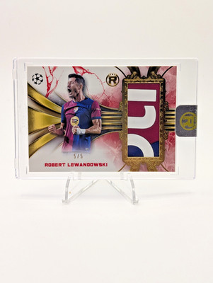Topps Reverence Robert Lewandowski Barcelona Player Worn Relic 5/5 | eBay