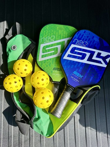Selkirk SLK Neo Pickleball Bundle w/ 2 Paddles, 4 Pickleballs + Sling ...