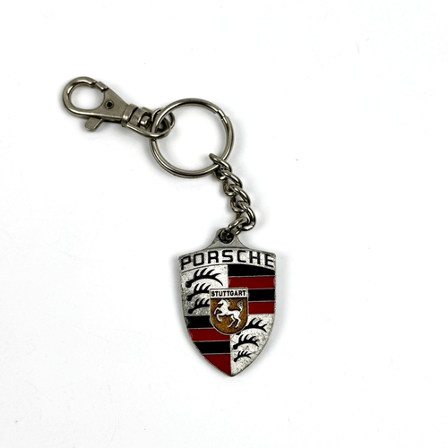 Porsche Logo Crest Key Ring Keychain Solid Metal Silver Tone | eBay