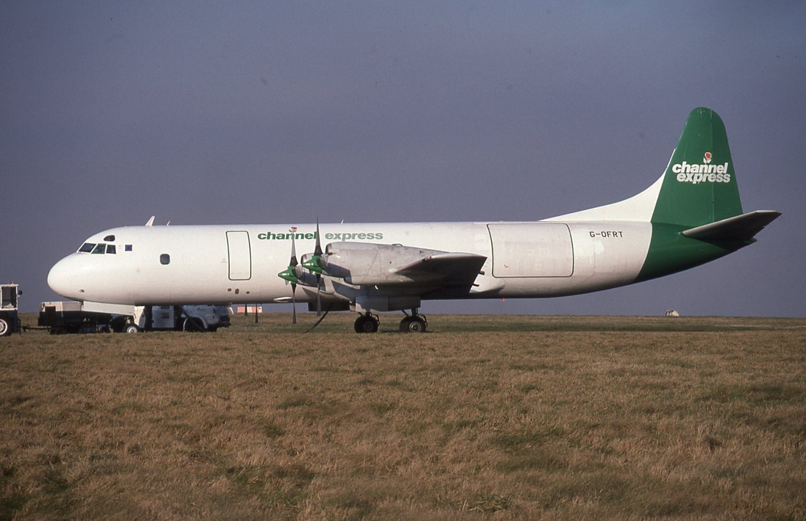 AIRCRAFT SLIDE N3691 CHANNEL EXPRESS L188 ELECTRA reg G-OFRT | eBay UK