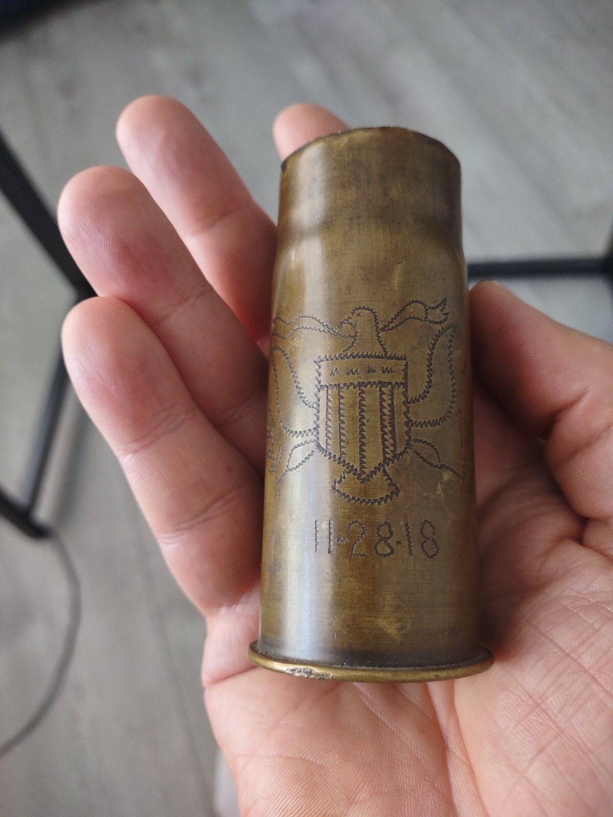 Antique WWI World War 1 Trench Art American Eagle 1918 | eBay