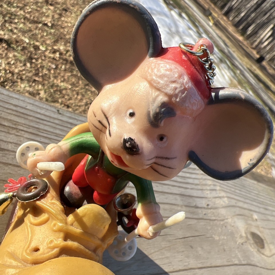 Vintage 1976 Emson Merry Mouse Christmas Decor Wind Chime | eBay