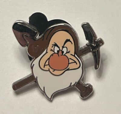 Disney - Hidden Mickey - Snow White 7 Dwarfs - Grumpy Pick Axe Ax Pin ...