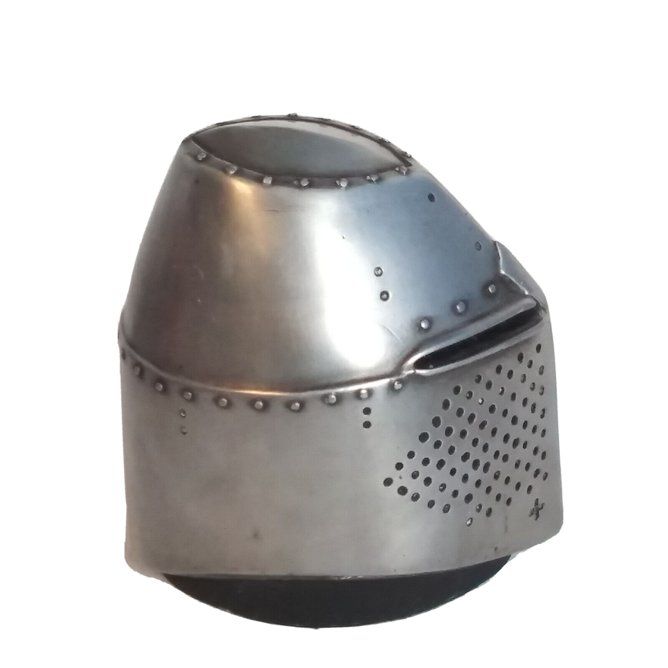 Vtg Mainmast Figureheads Medieval Knight Helmet Metal Paper Weight ...