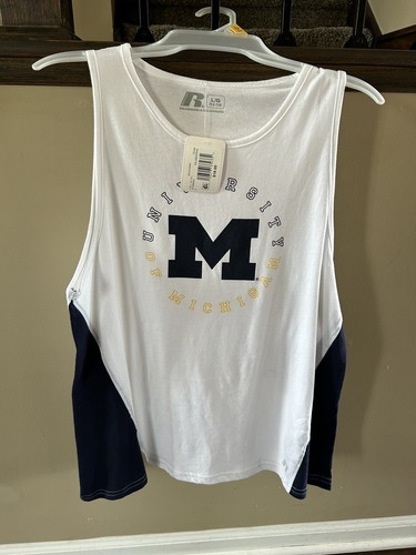 NWT University Of Michigan tank top women Ladies Large L Lg U of M ...