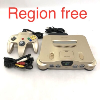 Nintendo 64 System Gold N64 Console With Gold Controller Only | eBay