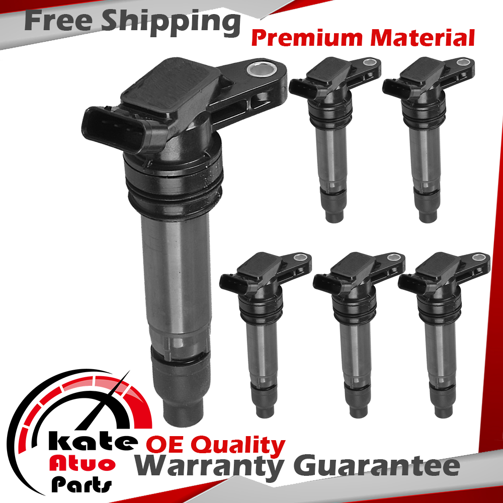 Set of 6 UF594 Ignition Coil For 07-16 Volvo S60 XC60 Land Rover LR2 3 ...