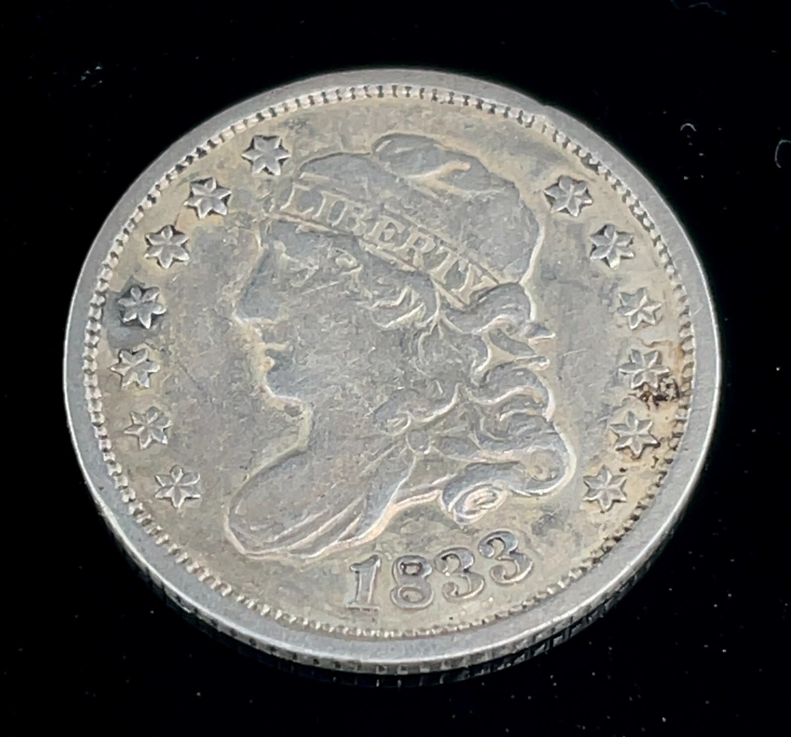 1833 Capped Bust Half Dime Silver Coin XF. | eBay